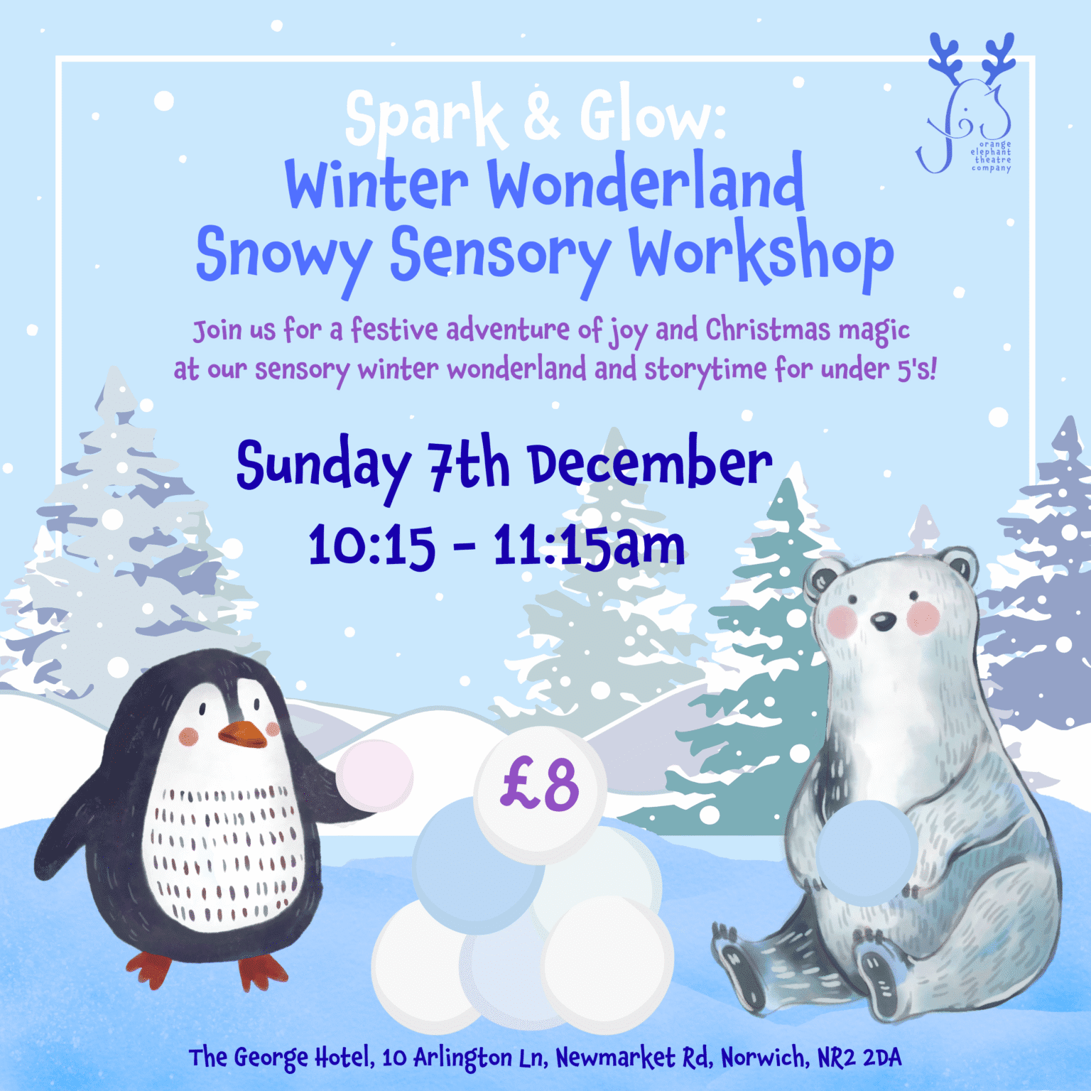 Winter Wonderland Snowy Sensory Story and Play Session - Norfolk Events